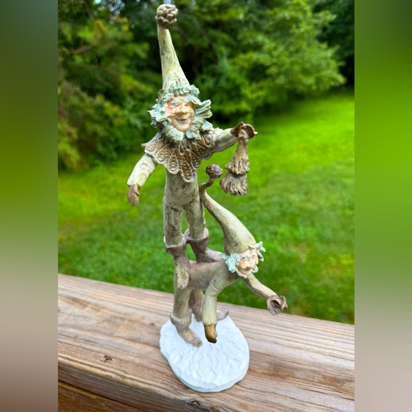 Silvestri | Art | Htf 2 Silvestri Woodland Forest Pixie Elf Burnished ...